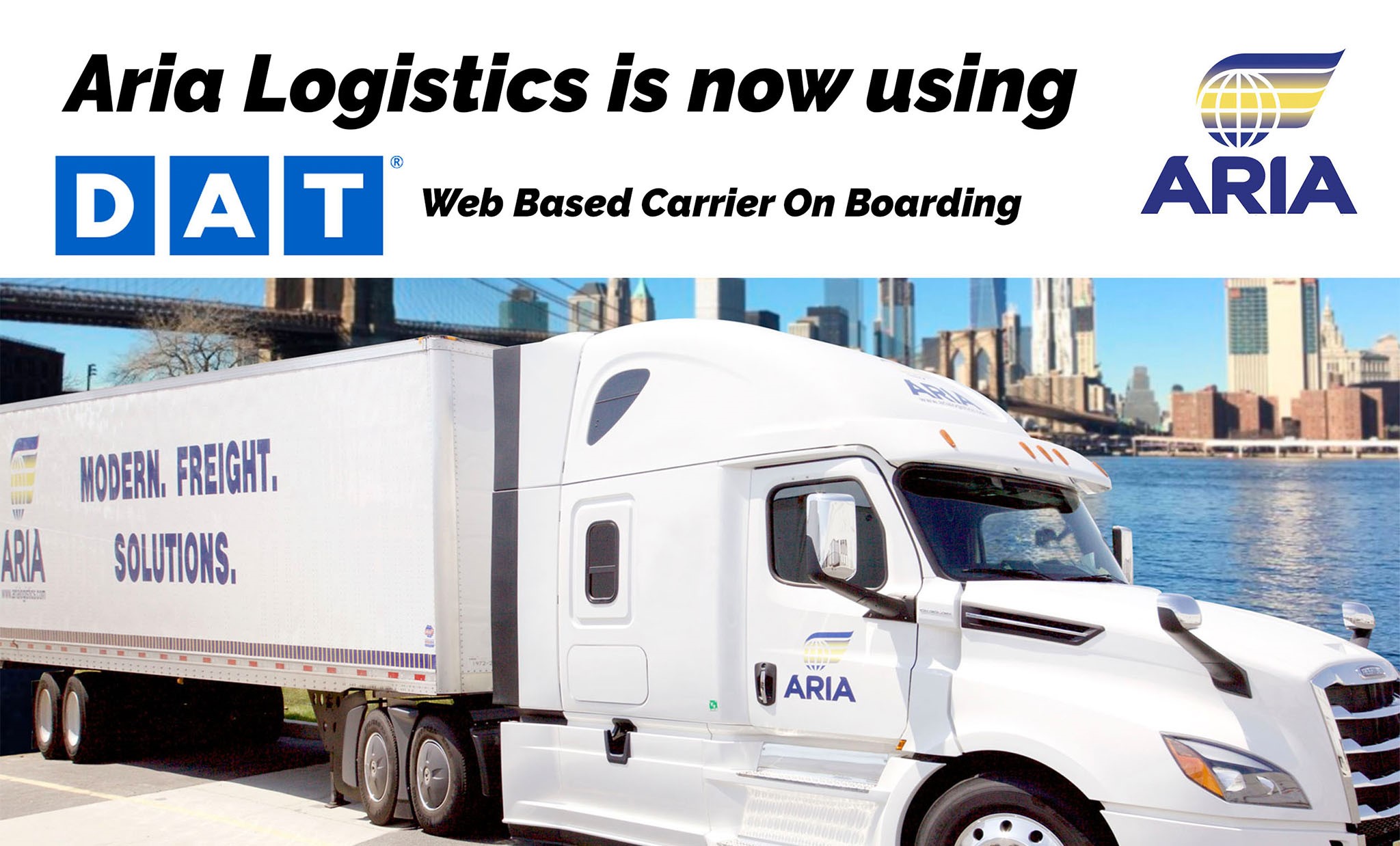 Aria Logistics Now Using DAT - Aria Logistics